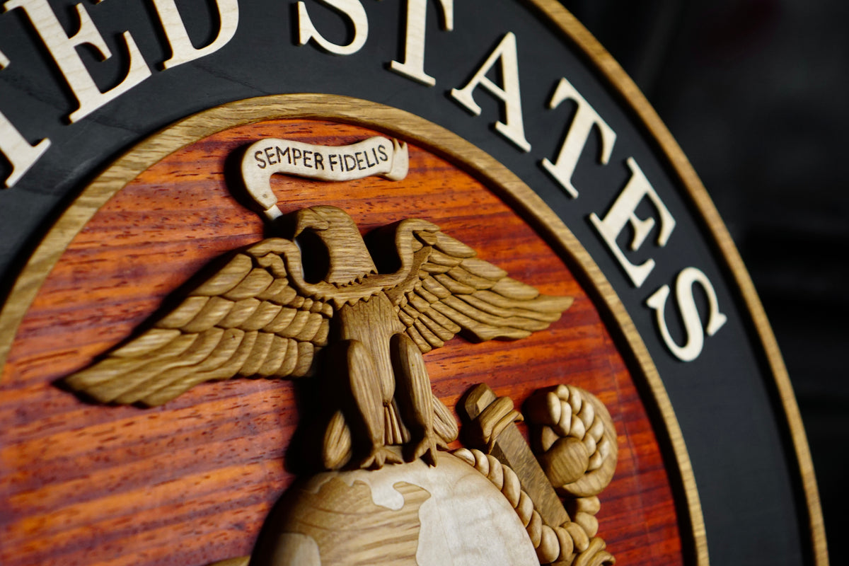 USMC Emblem – The Living Timber Co.