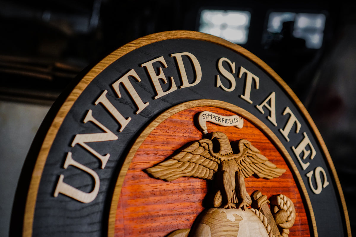 USMC Emblem – The Living Timber Co.