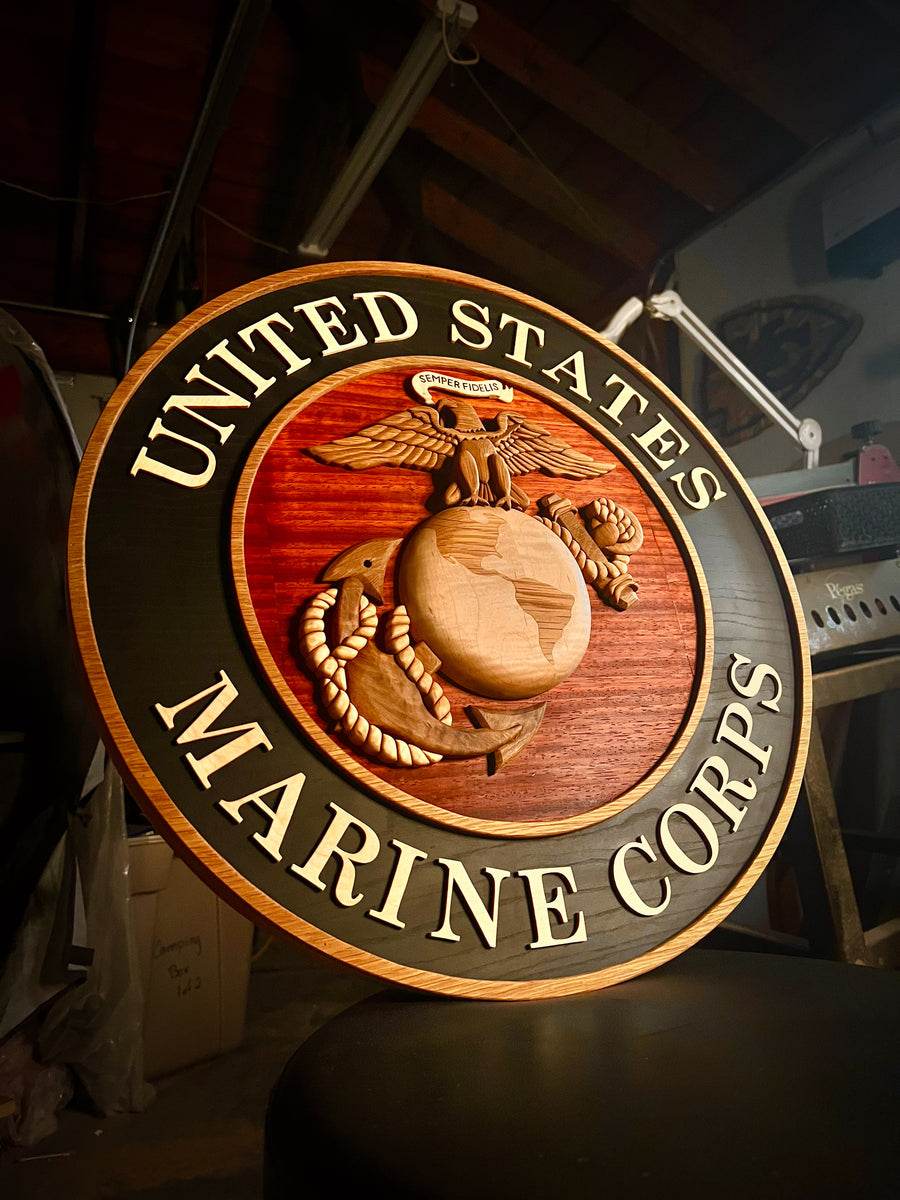 USMC Emblem – The Living Timber Co.